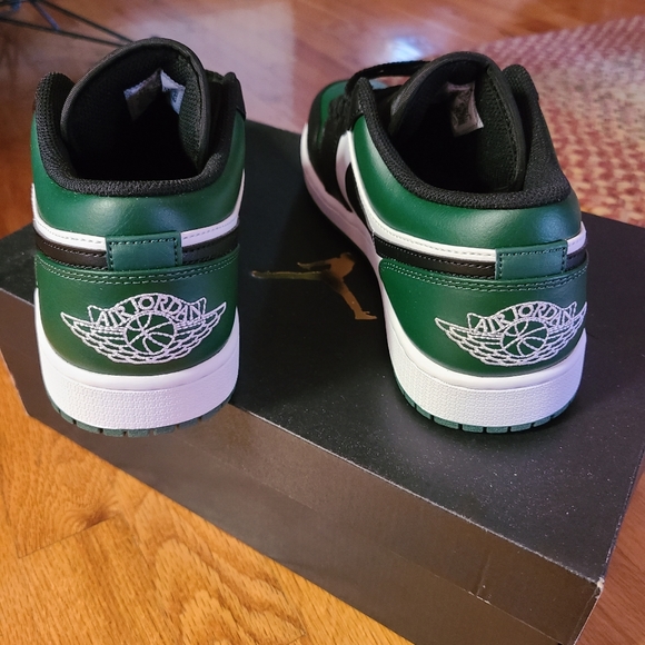 Nike | Shoes | Nike Air Jordan Low Green Toe Shoes | Poshmark